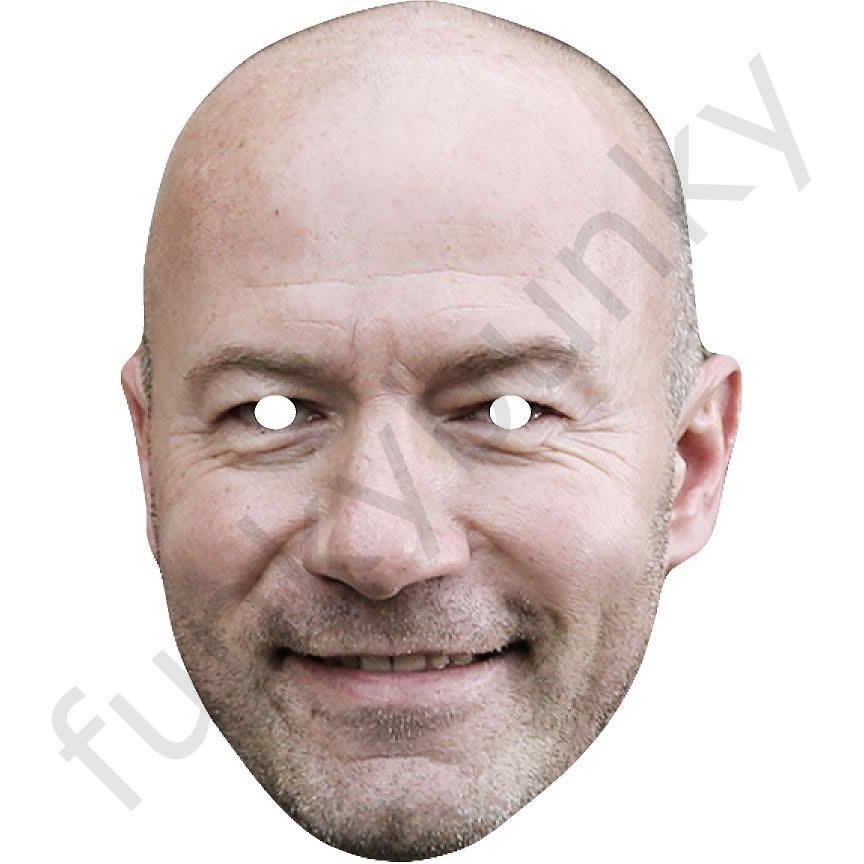 Alan Shearer Mask - Funkybunky Personalised and Celebrity Fancy Dress ...